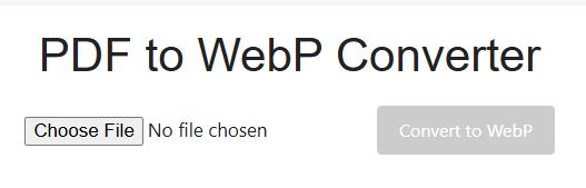 Free pdf to webp converter - promtool