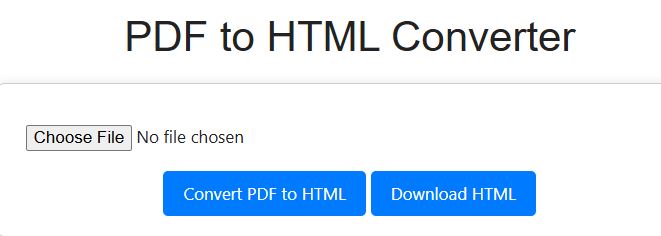 PDF to HTML converter online - promtool