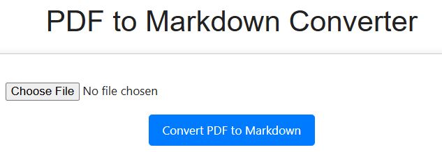 PDF to Markdown Converter - promtool