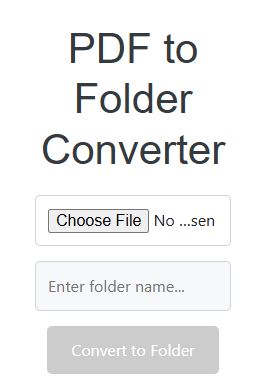 PDF to folder converter - promtool