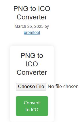PNG to ICO Converter - promtool