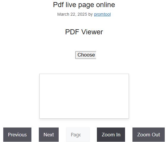 Pdf live page online - promtool